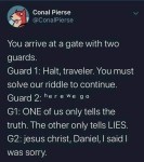 The Riddle of the Two Guards | PuzzCulture